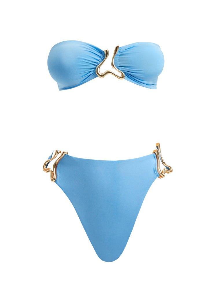 Clyde White Bikini Set – Moeva