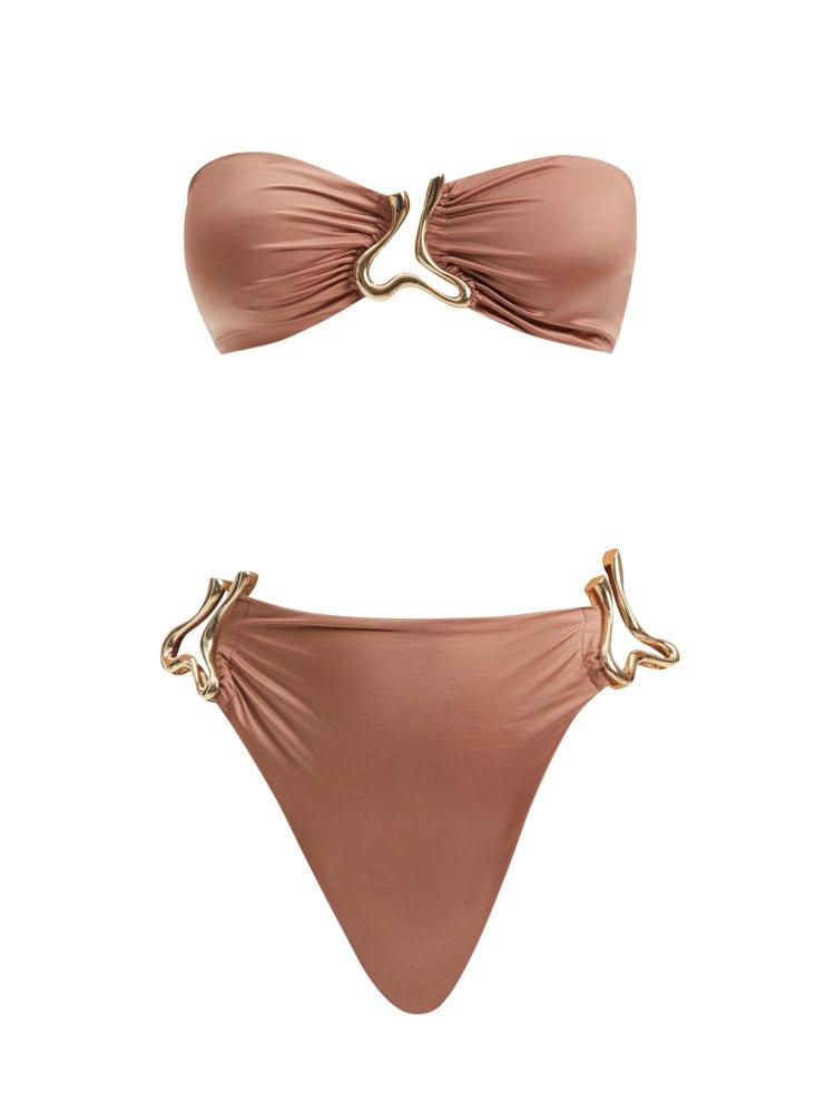 Clyde White Bikini Set – Moeva